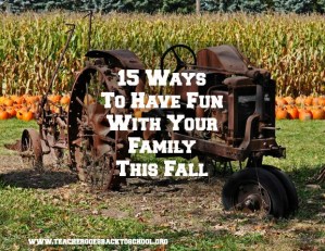 Fifteen Ways to Have Fun With Your Family This Fall | Teacher Goes Back ...